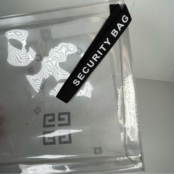 Givenchy | Bags | Givenchy Transparent Travel Zip Pouch Security Bag ...